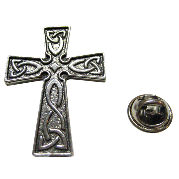 Kiola Designs | Accessories | Celtic Design Large Cross Lapel Pin ...